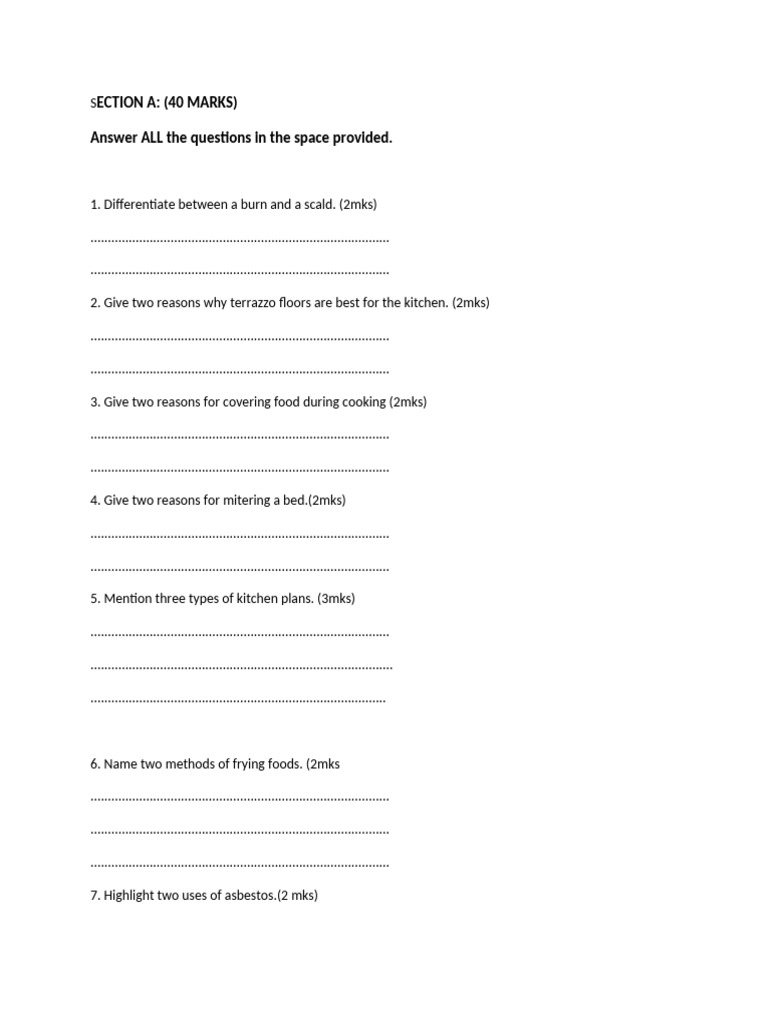 Section A - (40-Wps Office | PDF