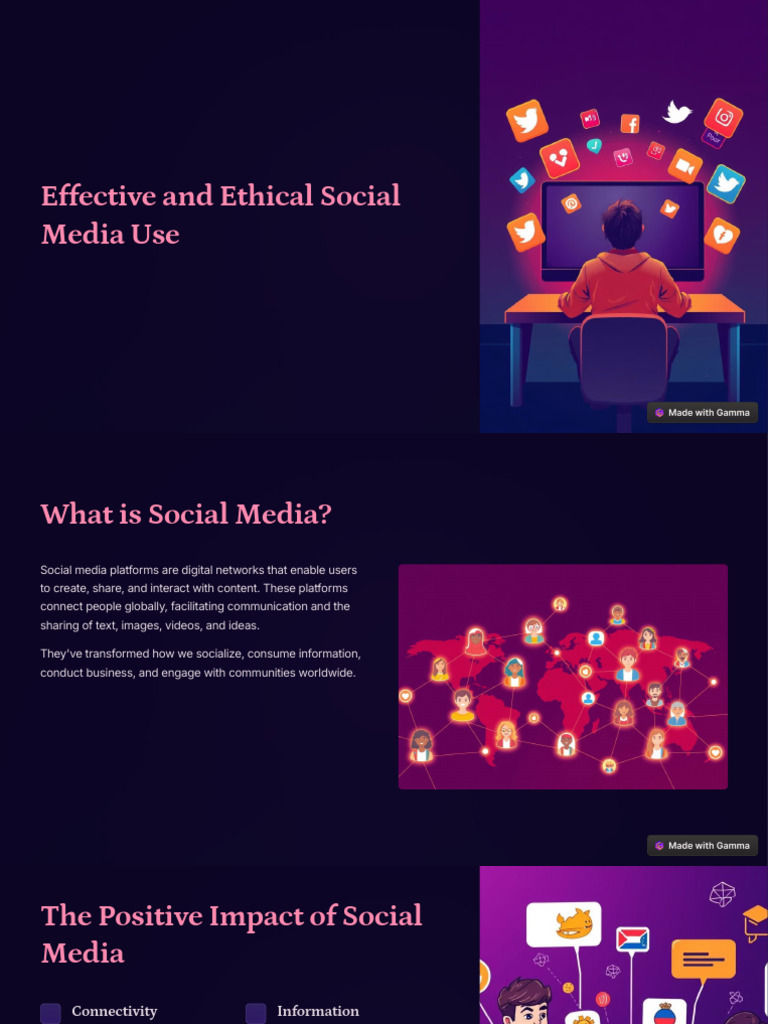 Effective and Ethical Social Media Use | PDF | Social Media | Popular ...