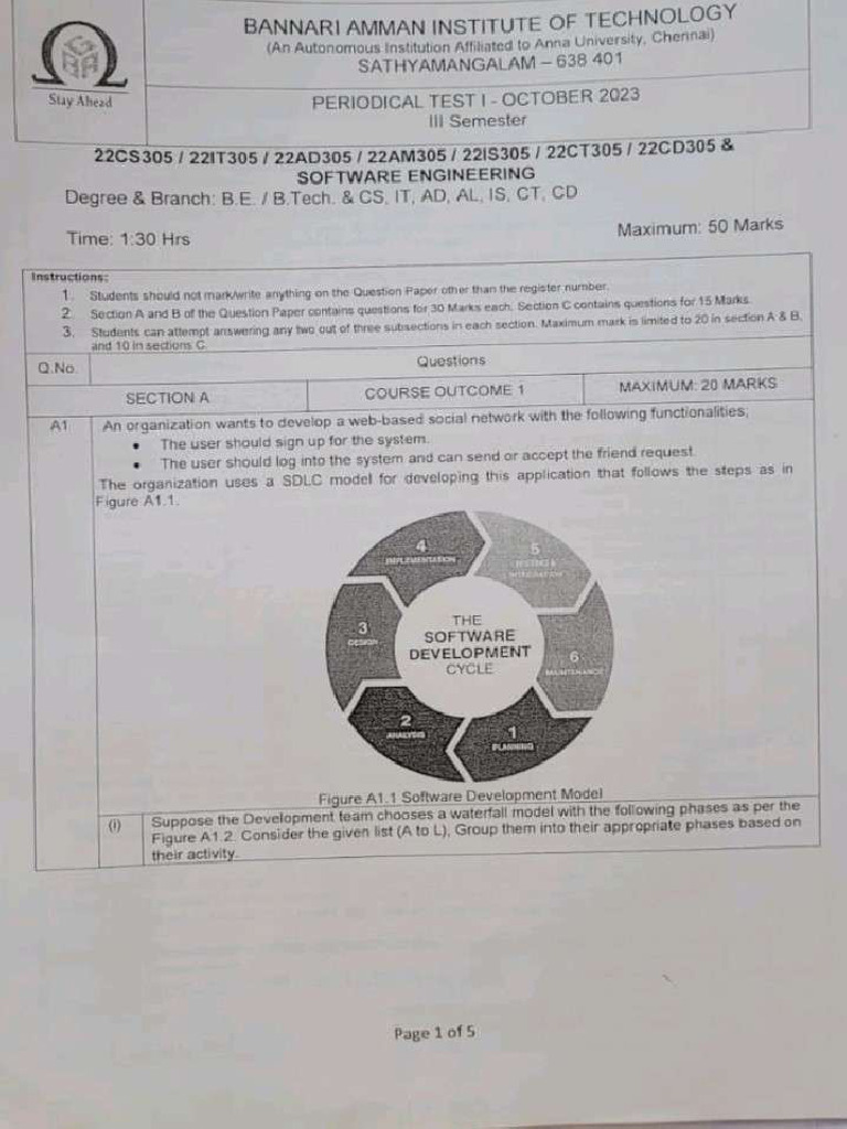 PT-1 Set A QP With Answers | PDF