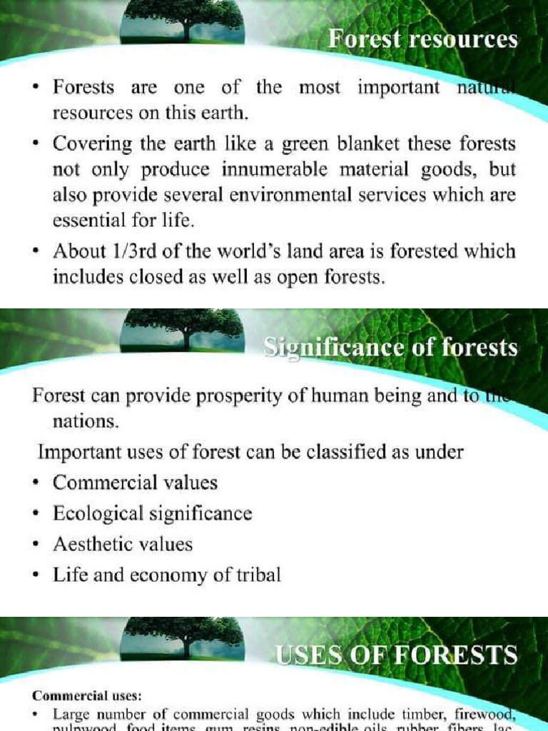 2nd Unit Forest Forest Resources Pdf