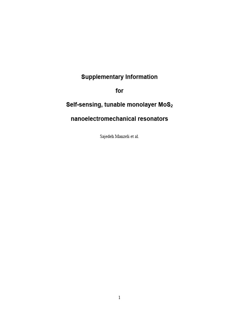 Andres2019-Self-sensing, tunable monolayer MoS2 nanoelectromechanical ...