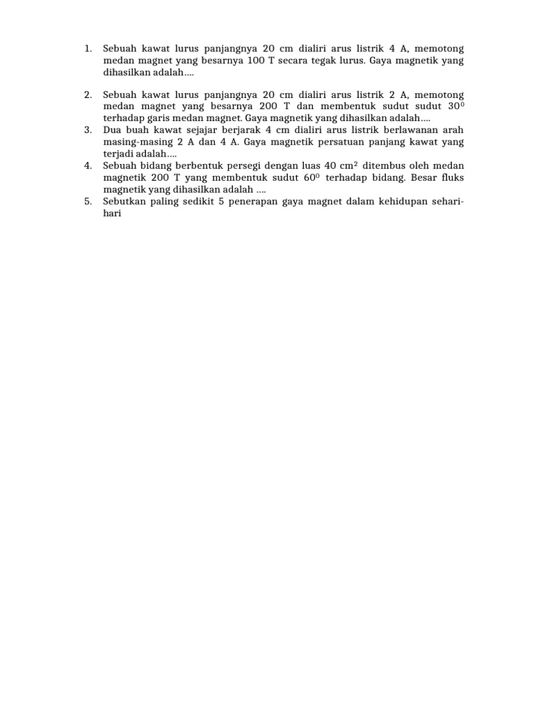 Kelas XII Ujian Semester 1 Budi Utomo Fisika | PDF