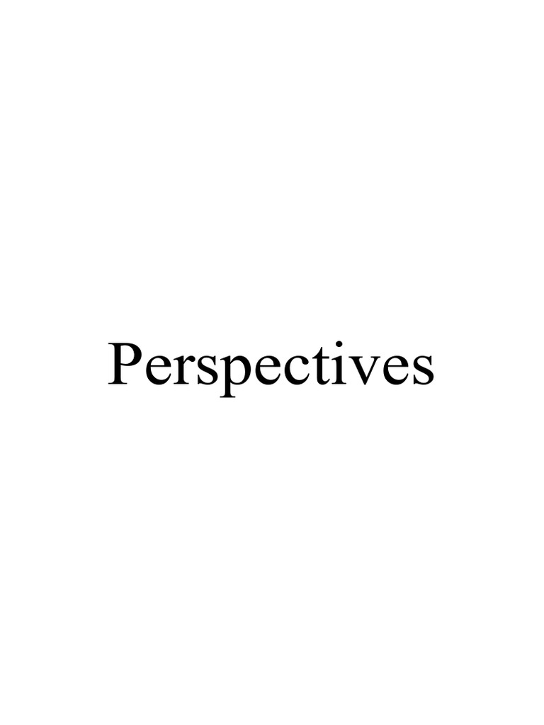 Perspectives | PDF