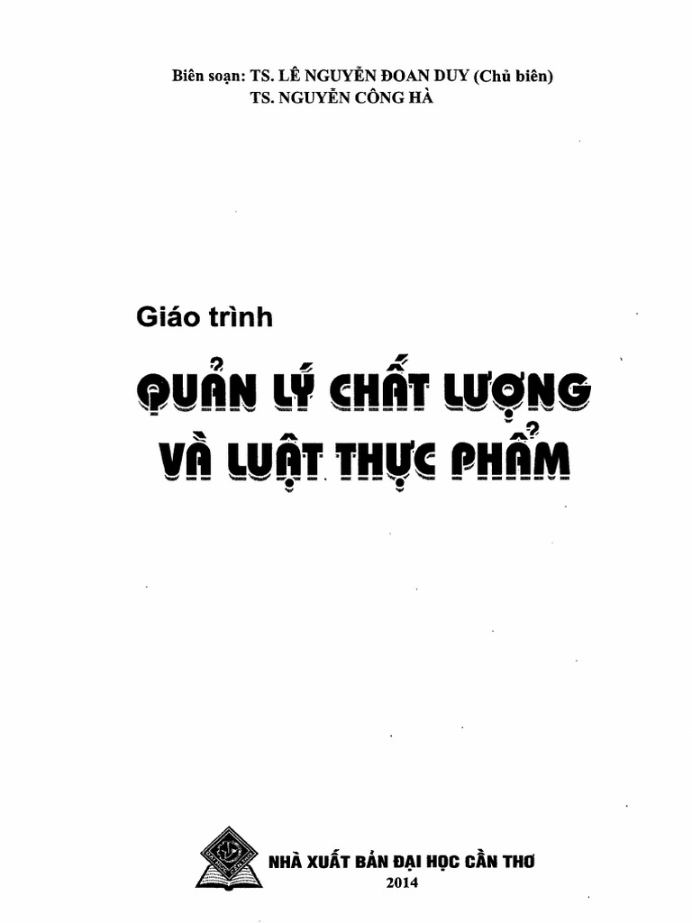 Quan Ly Chat Luong Va Luat Thuc Pham | PDF