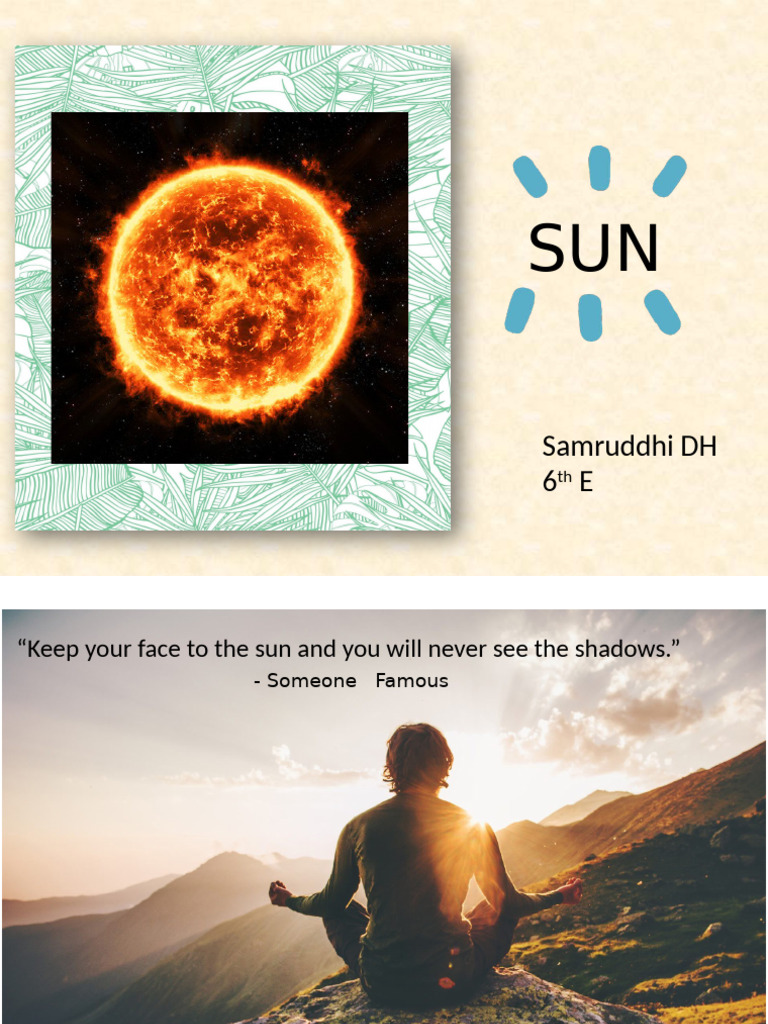 Importance and Facts About the Sun | PDF
