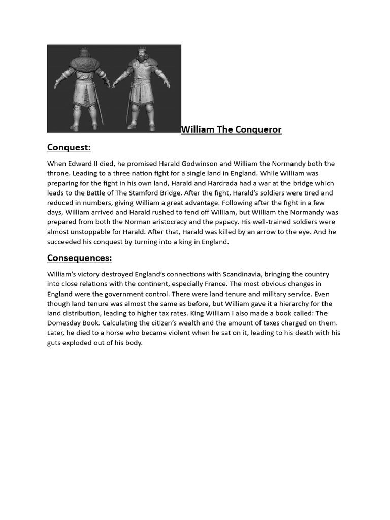 William The Conqueror | PDF