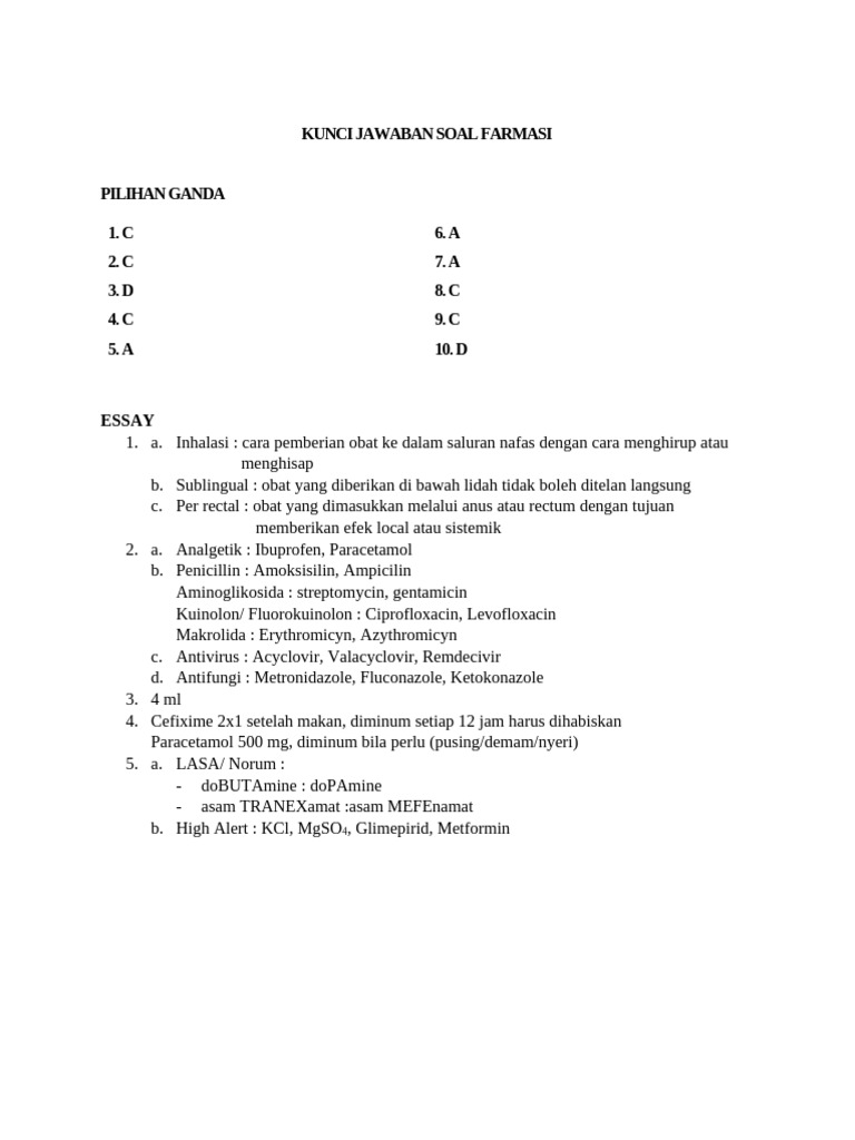 Kunci Jawaban TTK | PDF