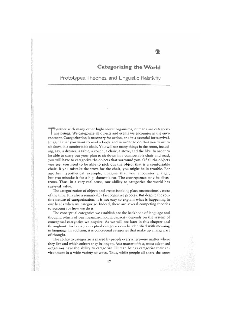 Categorizing The World | PDF