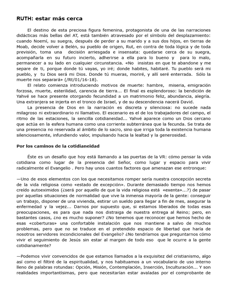RUTH | PDF | Rut (figura bíblica)