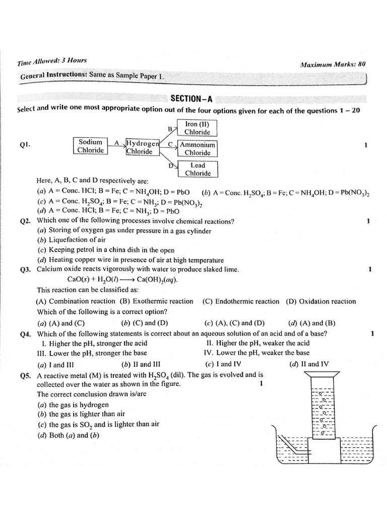 Science Test Paper 2 | PDF