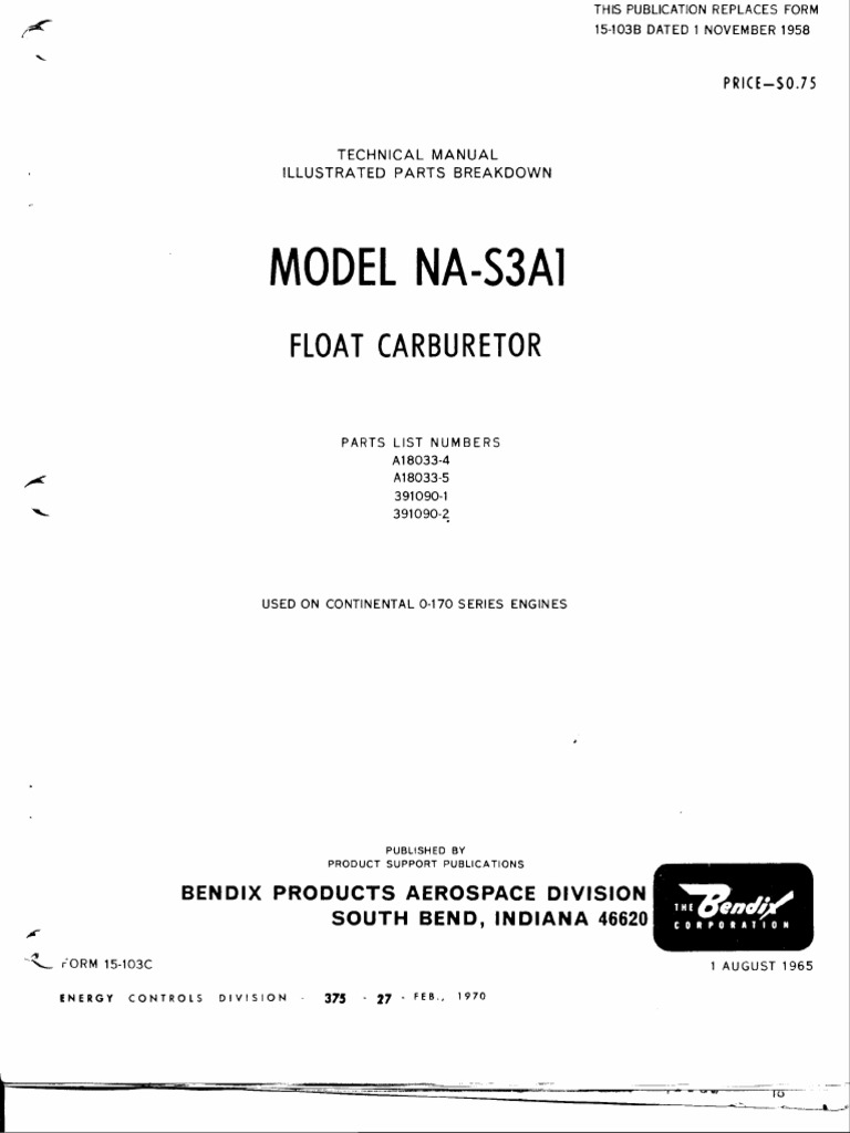 Bendix NA S 3 Carb | PDF