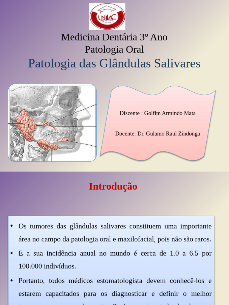 Tumores das Glândulas Salivares: Adenoma | PDF | Anatomia | Câncer