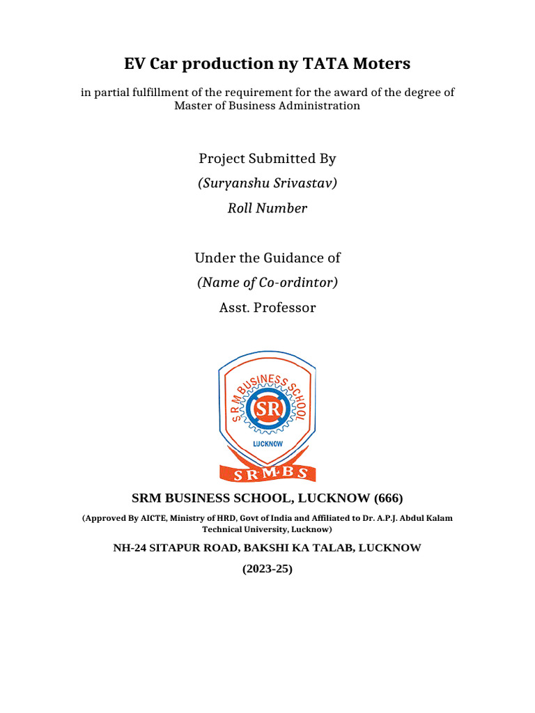 Format For Mini Project | PDF