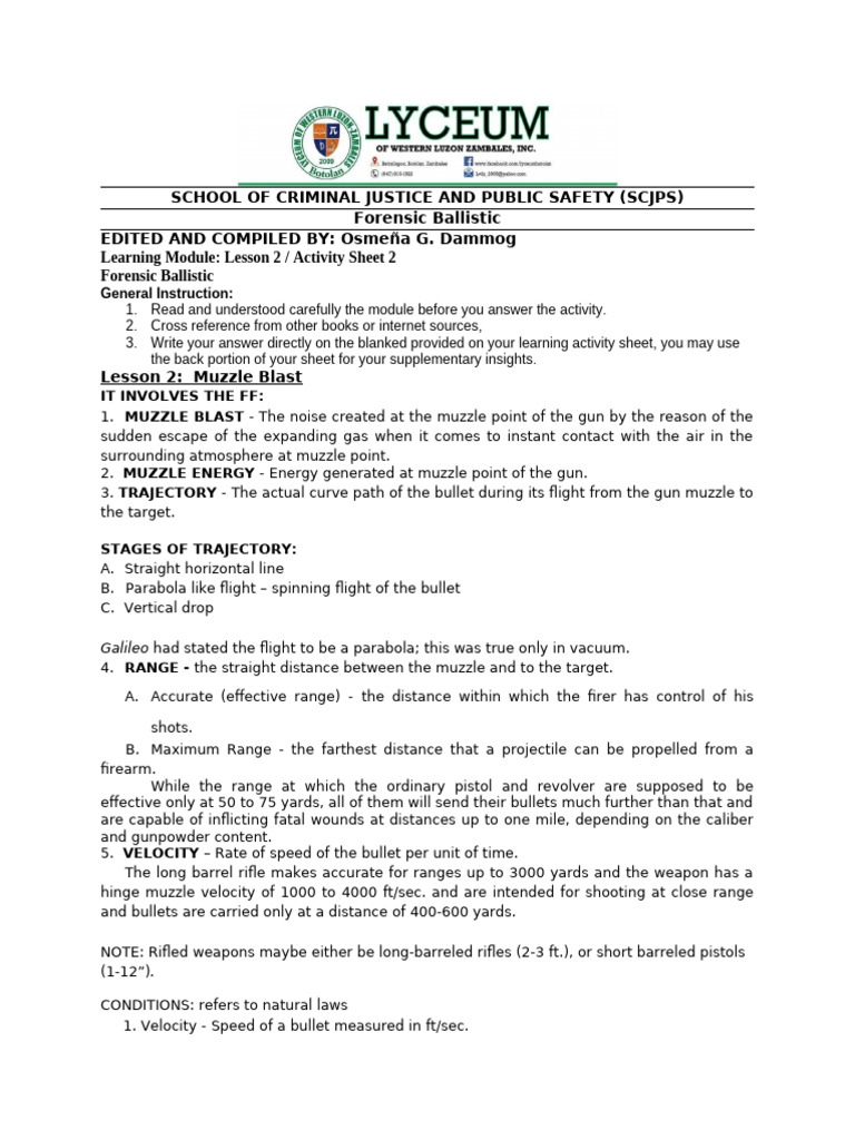 Module_2_Ballistic | PDF | Shotgun | Gun Barrel