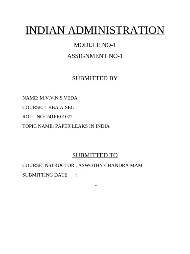 Ia Assignment | PDF