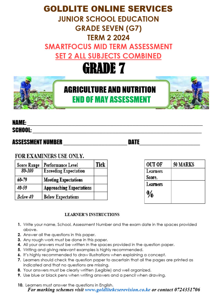 Grade 7 Set 2 Mid Term 2 Exams | PDF | Rights | Human Rights