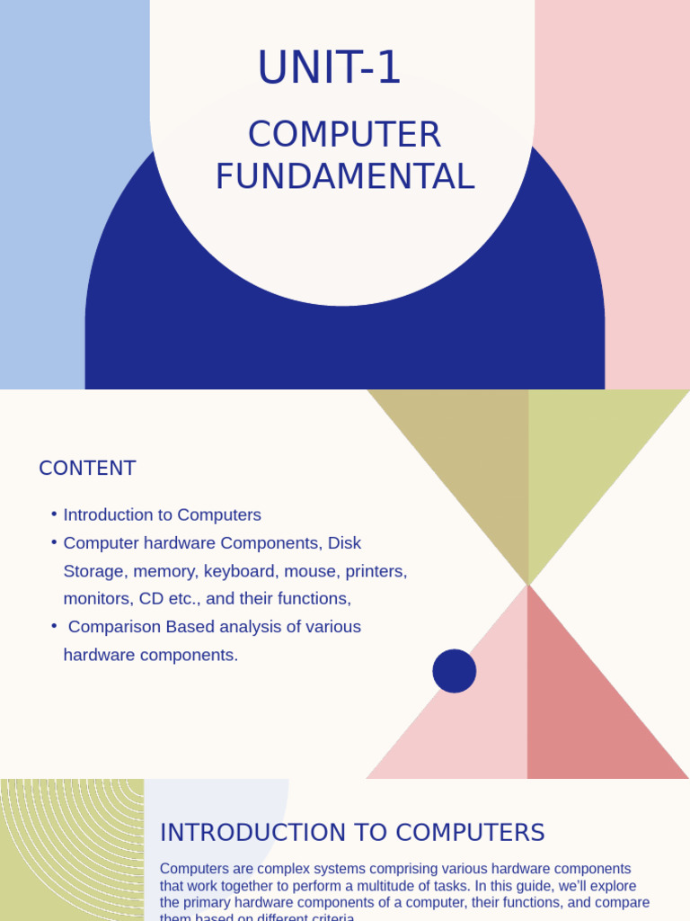 Computer Fundamental | PDF | Random Access Memory | Computer Data Storage