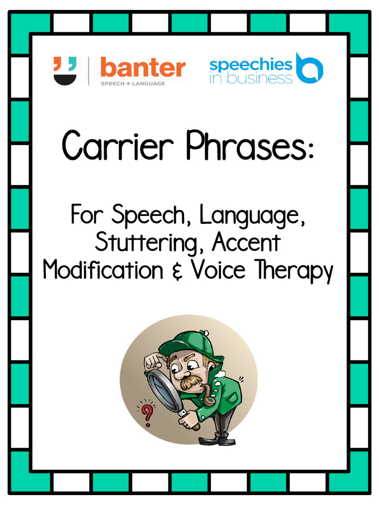 Carrier-Phrases | PDF | Stuttering | Stress (Linguistics)