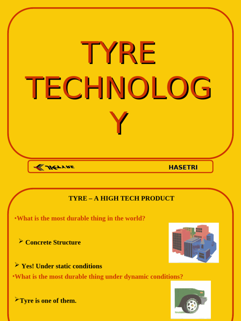 Tyre Technology Introduction | PDF | Tire | Vehicle Technology