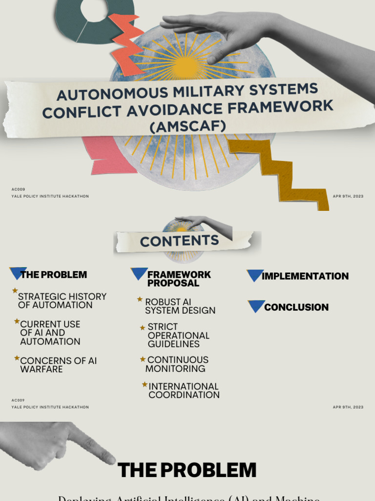 Autonomous Military Systems Conflict Avoidance Framework (AMSCAF) | PDF ...