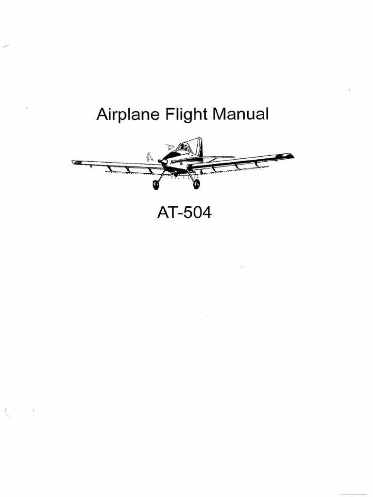 At 504 Airplane Flight Manual | PDF | Federal Aviation Administration ...