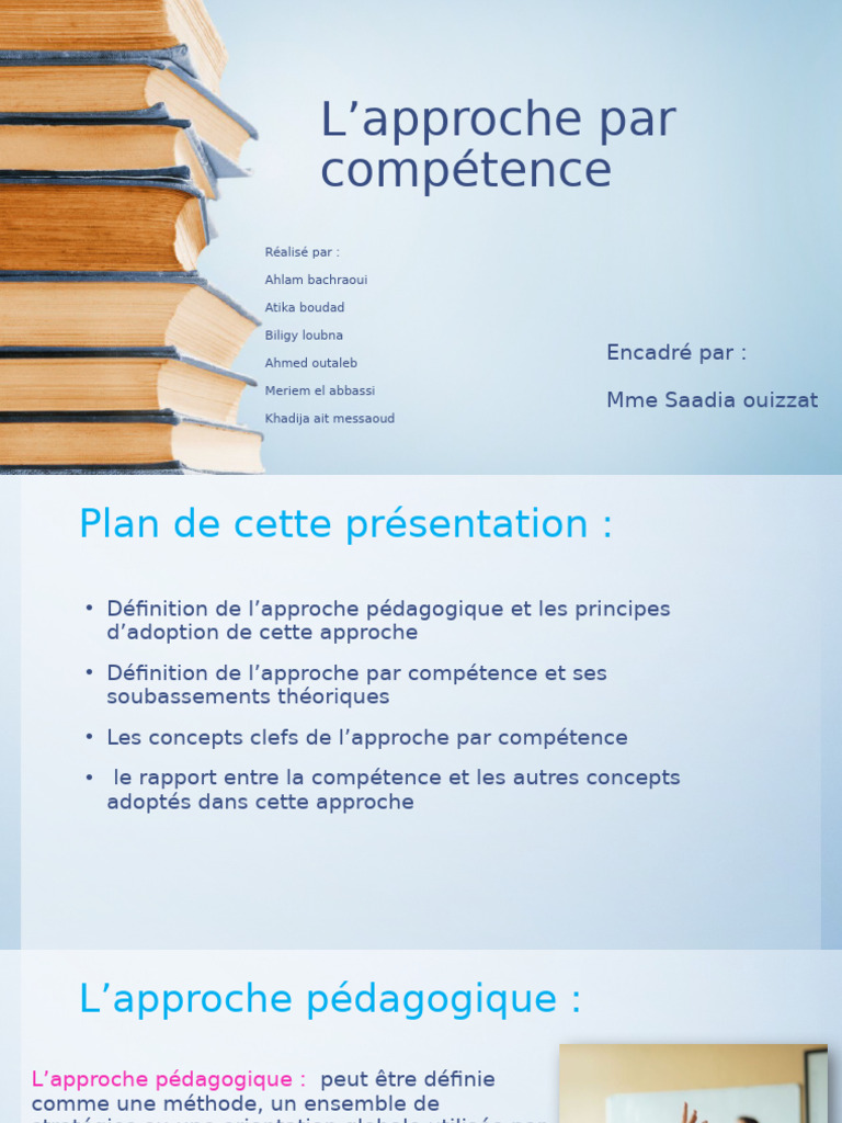 L'Approche Par Compétence | PDF | Pédagogie | Compétence (Ressources humaines)