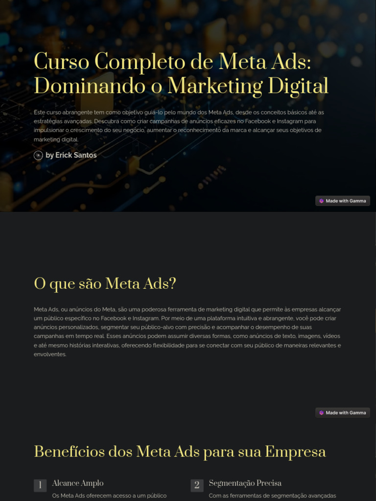 Curso Completo de Meta Ads | PDF | Marketing digital | Publicidade