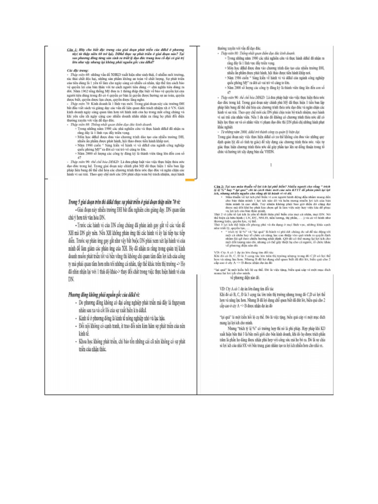 Ôn Ddkd Tài Liệu | PDF