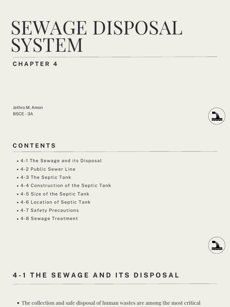 Sewage Disposal System | PDF | Sanitary Sewer | Sewage
