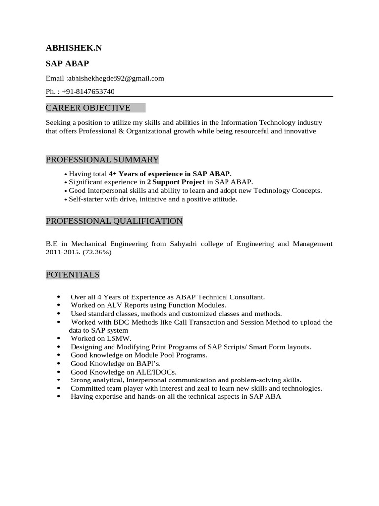 Abhishek Sap Abap11 | PDF | Software Engineering | Information Technology