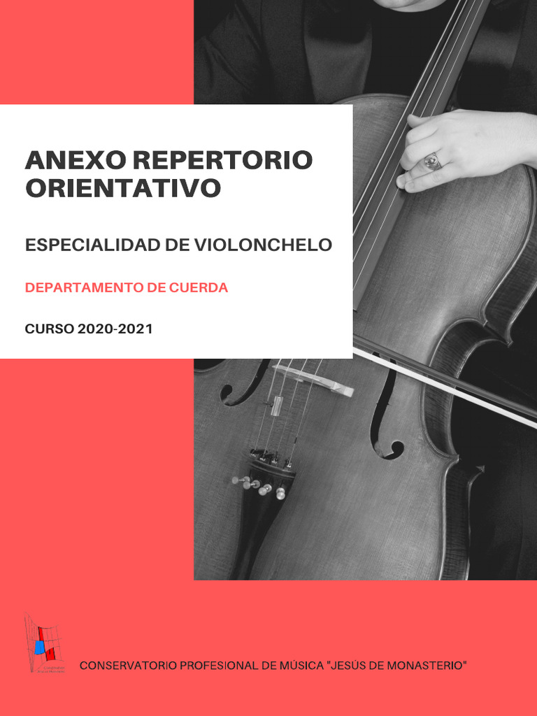 Anexo Repertorio Violonchelo 20-21 | PDF | Sonata | Concierto