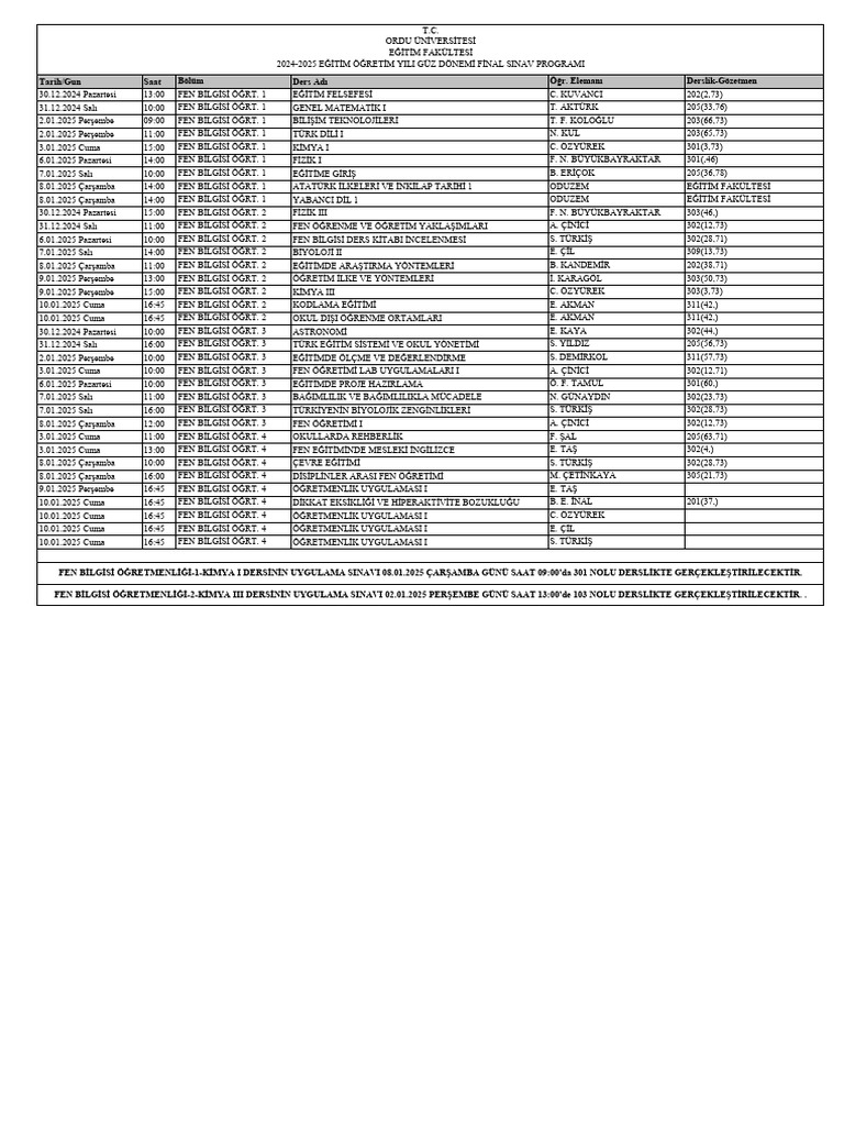 11-51-30-Toplu Final Sinav Programi | PDF