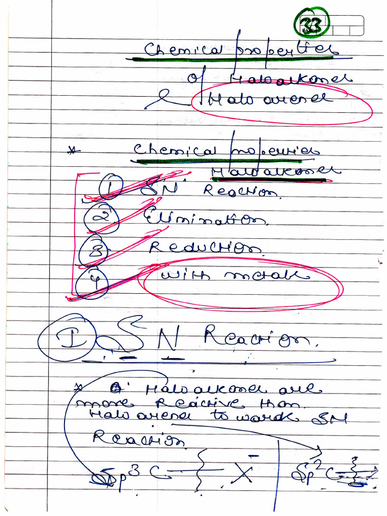 Haloalaknes Haloarenes Chemical Properties and Polyhalogen Compounds | PDF