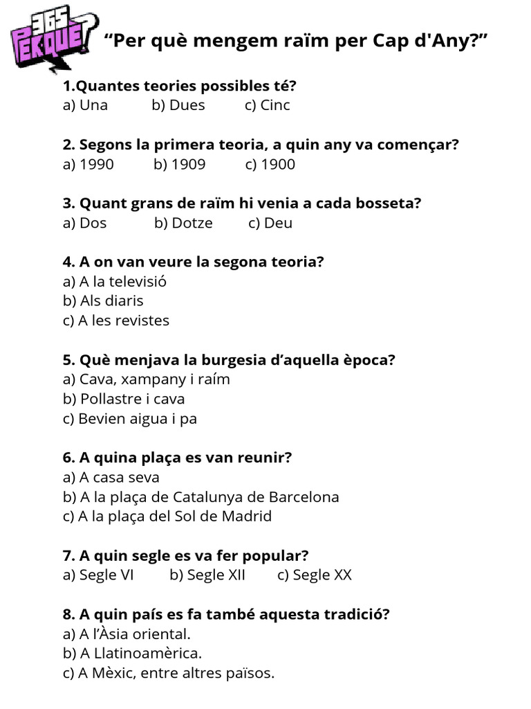 365 perquè #1 | PDF 365 perquè #1 | PDF