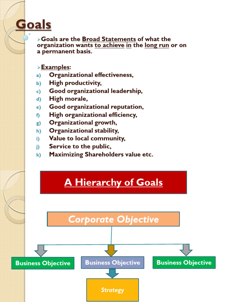 5 Goals | PDF | Goal | Business Economics