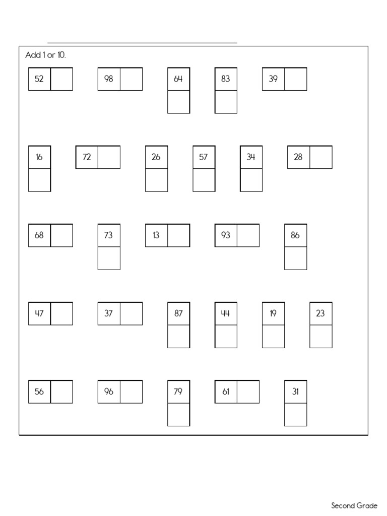 Second Grade Math and Critical Thinking Worksheets | PDF