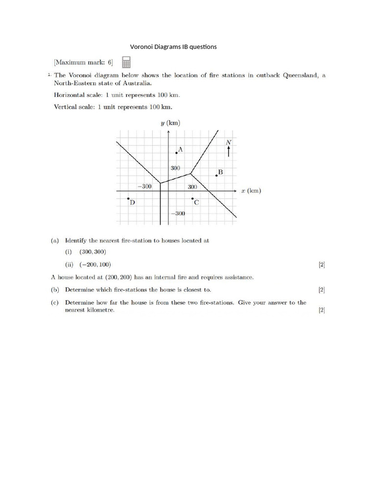 Voronoi Diagrams IB Questions | PDF