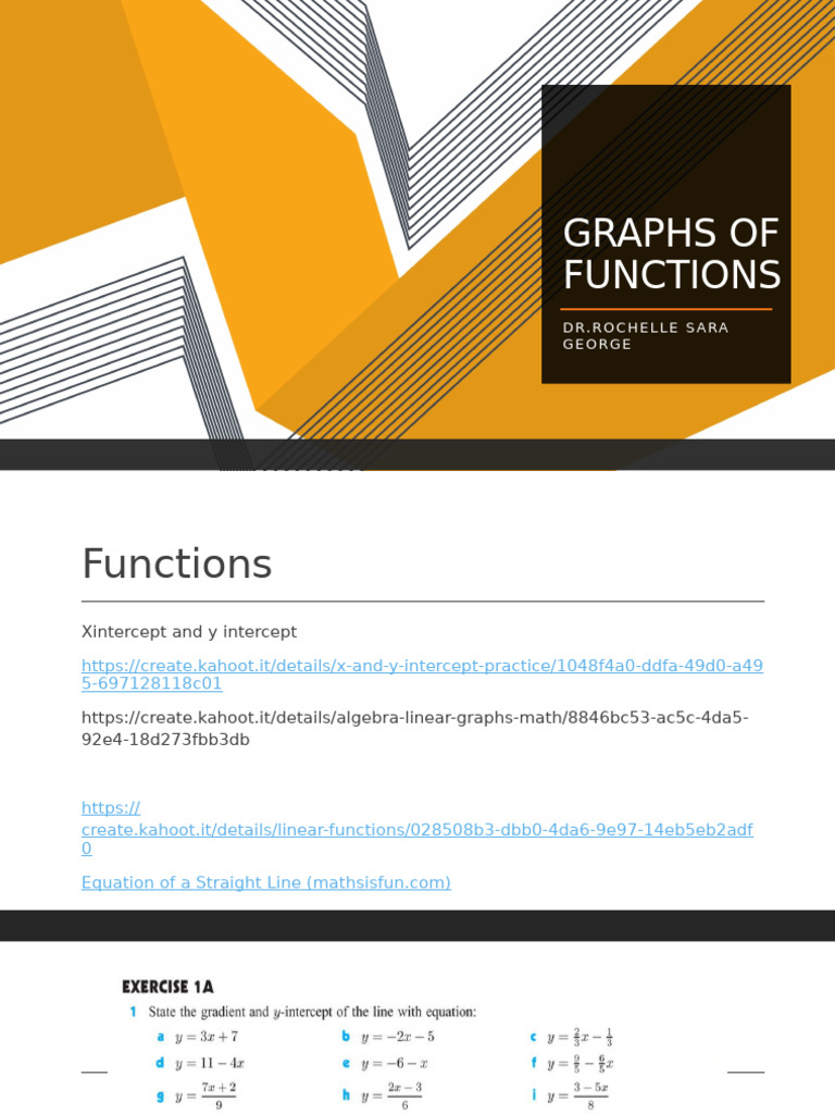 Graphs and Functions Guide | PDF