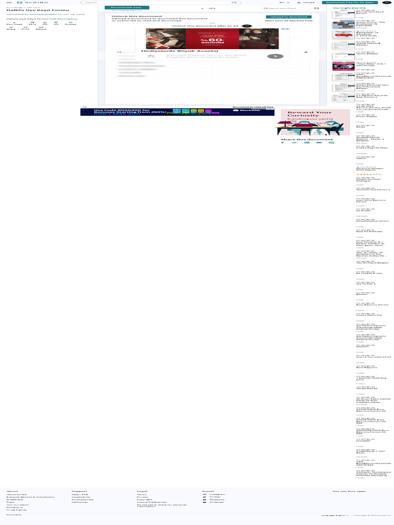 Halklis Üye Kayıt Formu - PDF | PDF | Scribd | World Wide Web