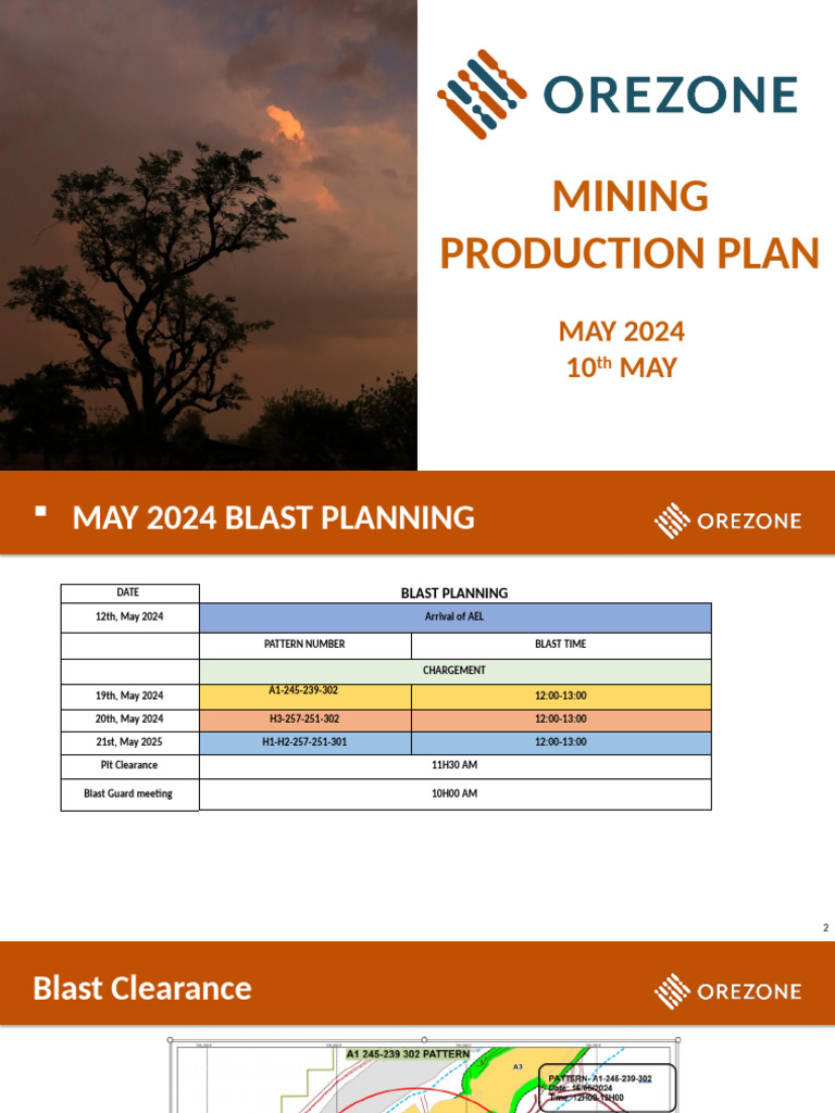 May 2024 Mining Production Plan | PDF