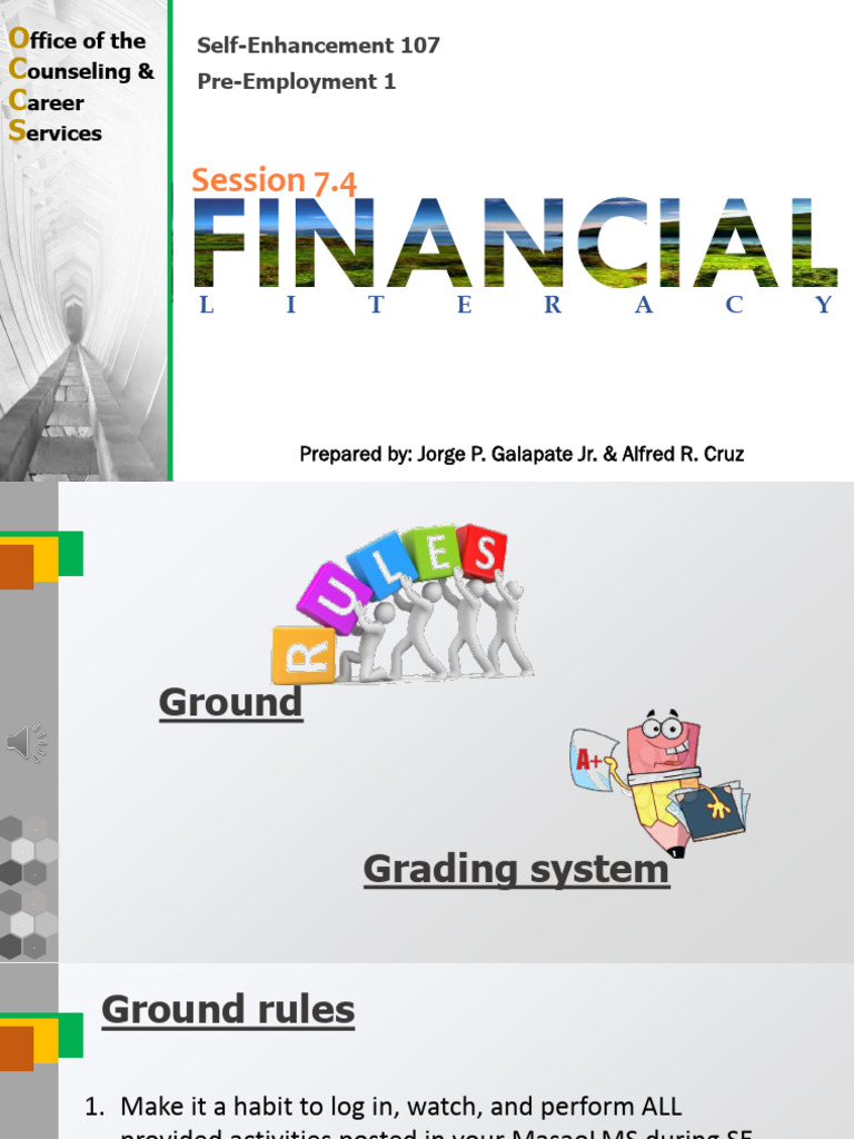 Session 7.4 Financial Literacy | PDF | Cost Of Living | Expense