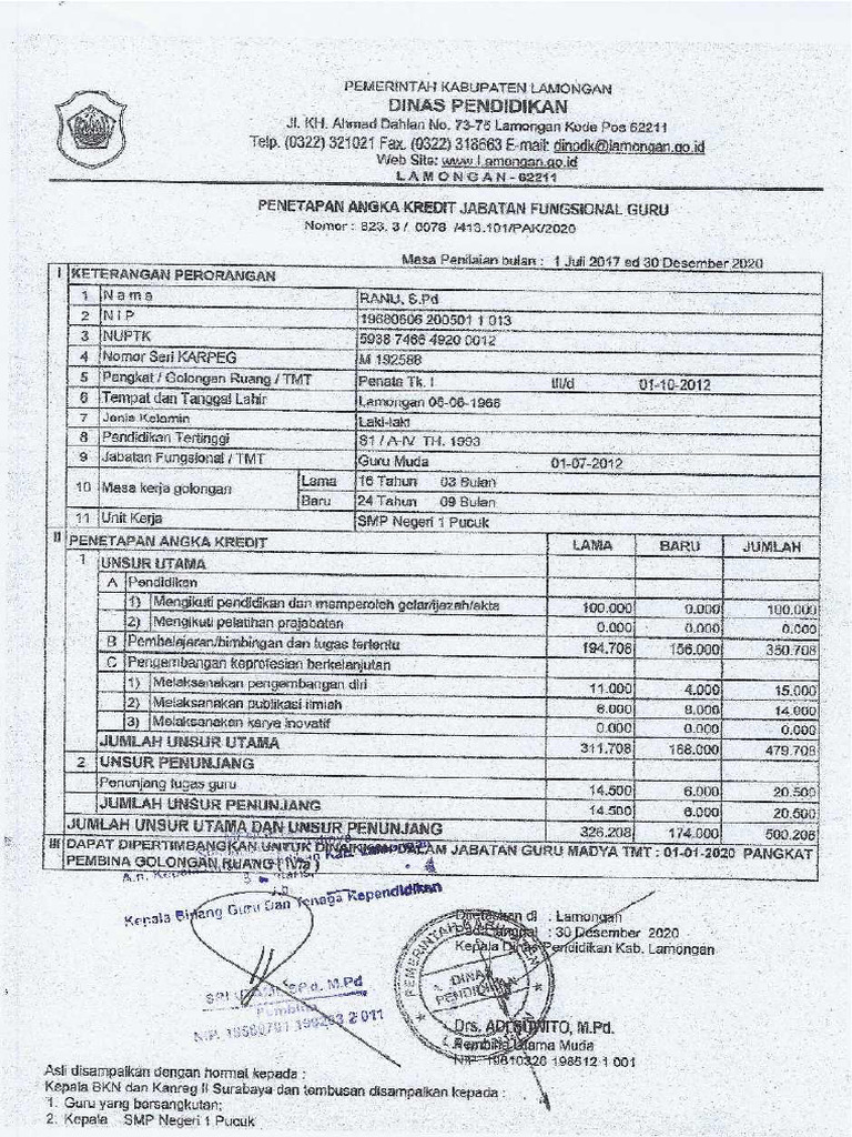 CONTOH FILE SCAN PAK | PDF