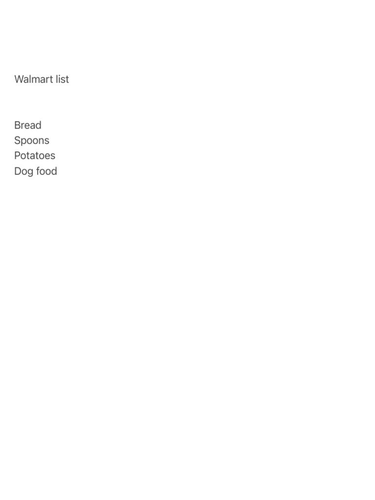 Walmart List | PDF