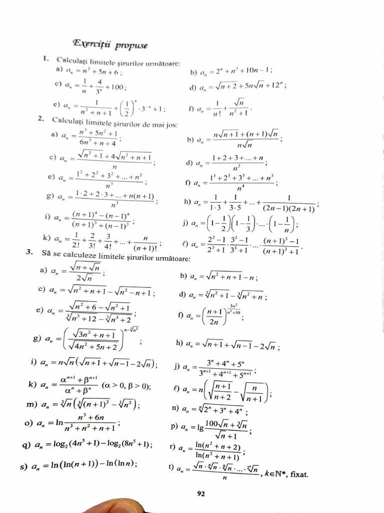 Limite de Siruri | PDF