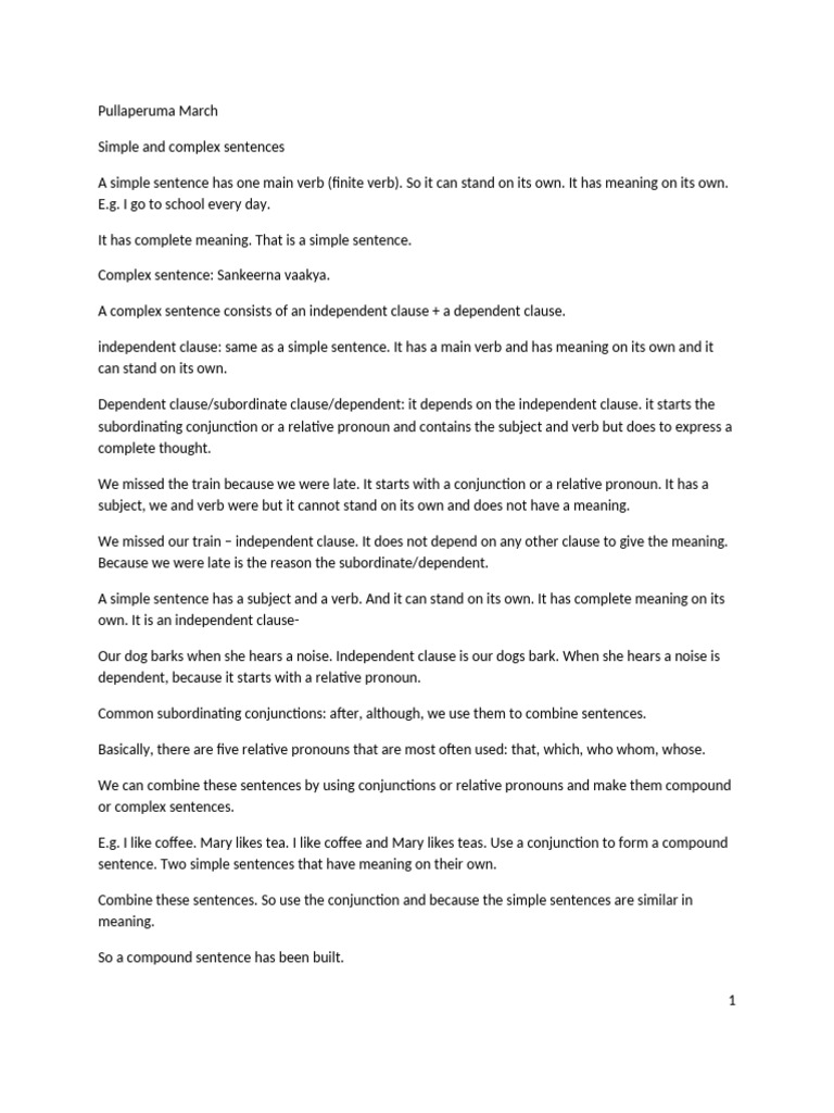 March | PDF | Clause | Subject (Grammar)