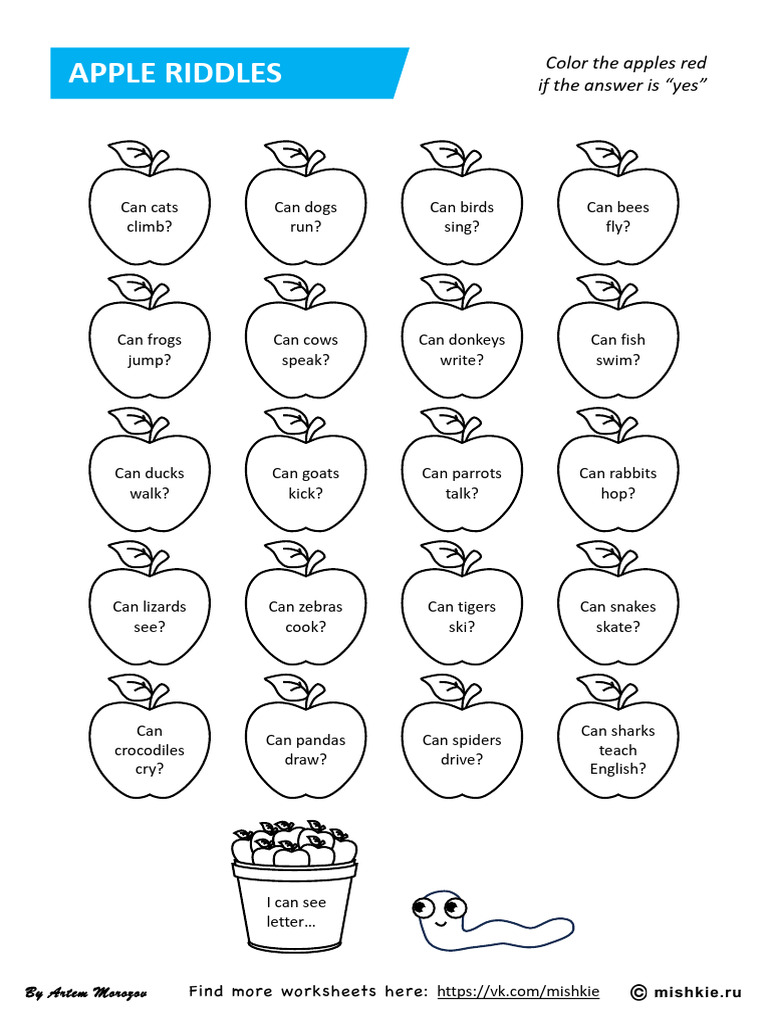 Fun Apple Riddles for Kids | PDF