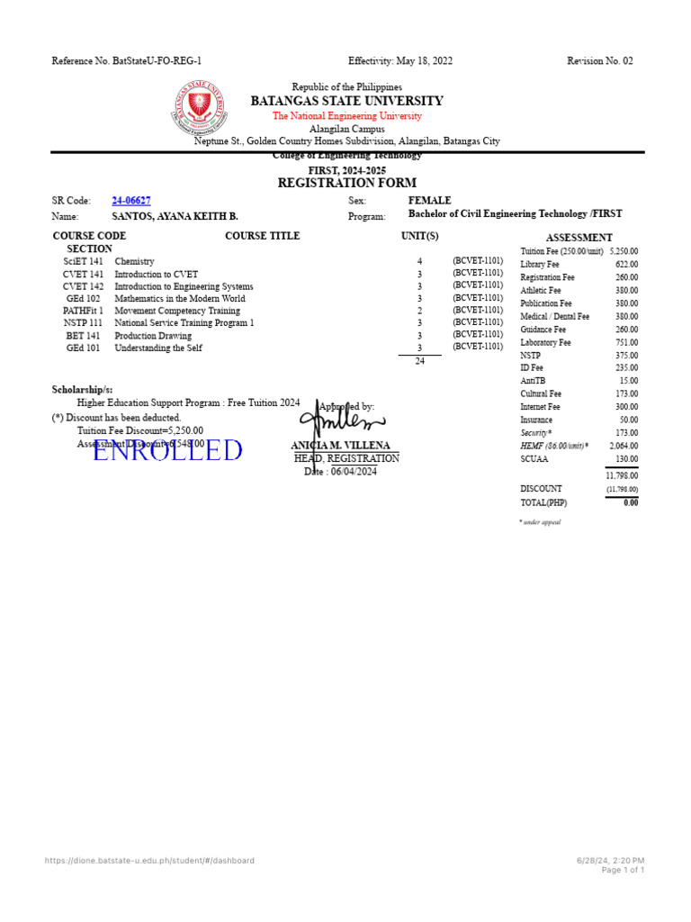 Student Portal - Dashboard | PDF