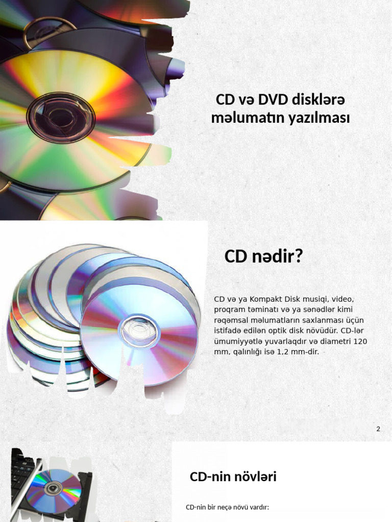 CD VƏ DVD Disklərə Məlumatın Yazılması | PDF