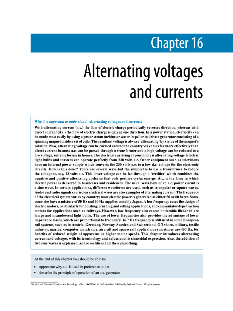 AC Voltages adn Currents | PDF | Physical Quantities | Electric Power