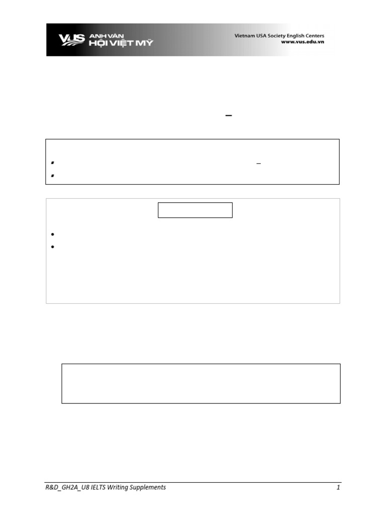 U8 IELTS Writing - Student's Handouts | PDF | Essays | Word